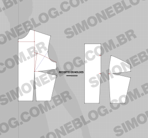 Molde cropped com recorte e pence - Blog - Simone Blog | costura e ...