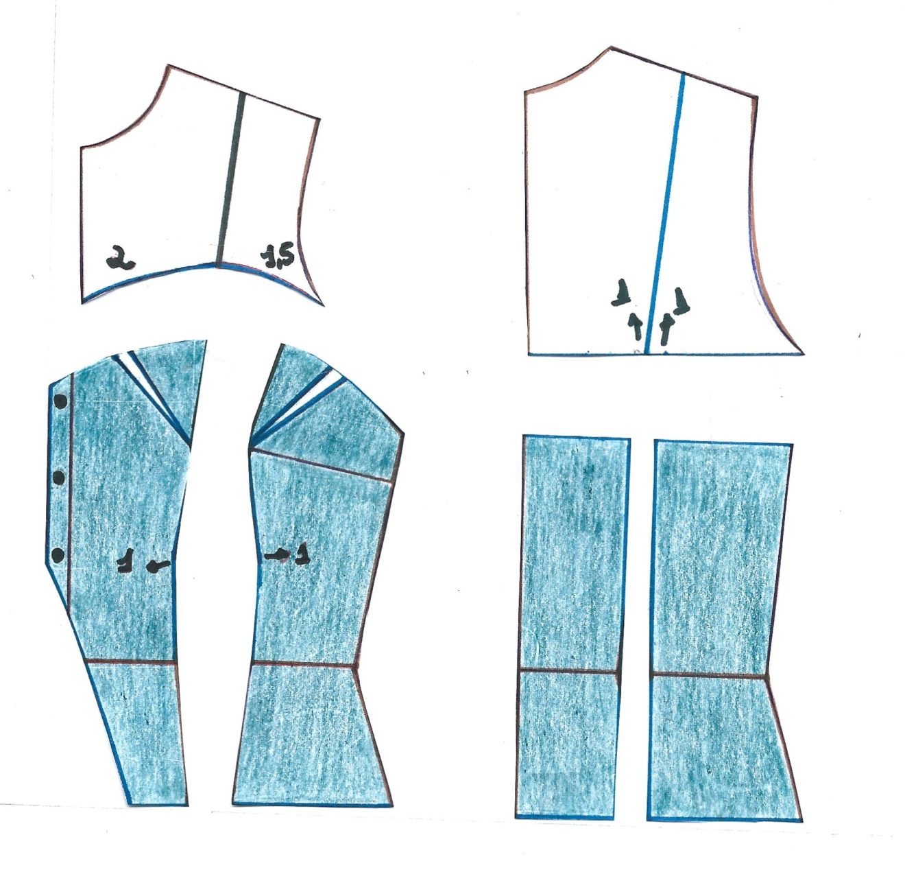 Aprenda molde top com botões na frente - Blog - Simone Blog | costura e ...