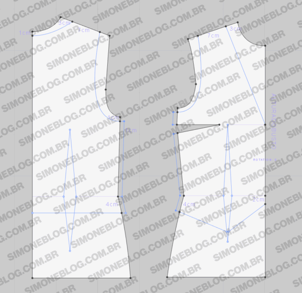 Molde colete feminino pdf grátis - tamanho 34 - Blog - Simone Blog ...