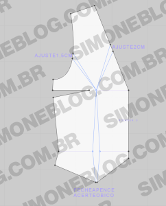 Molde colete feminino pdf grátis - tamanho 34 - Blog - Simone Blog | costura e modelagem