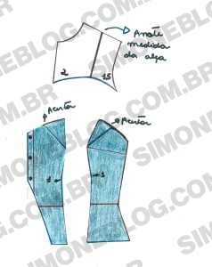 Aprenda molde top com botões na frente - Blog - Simone Blog | costura e ...