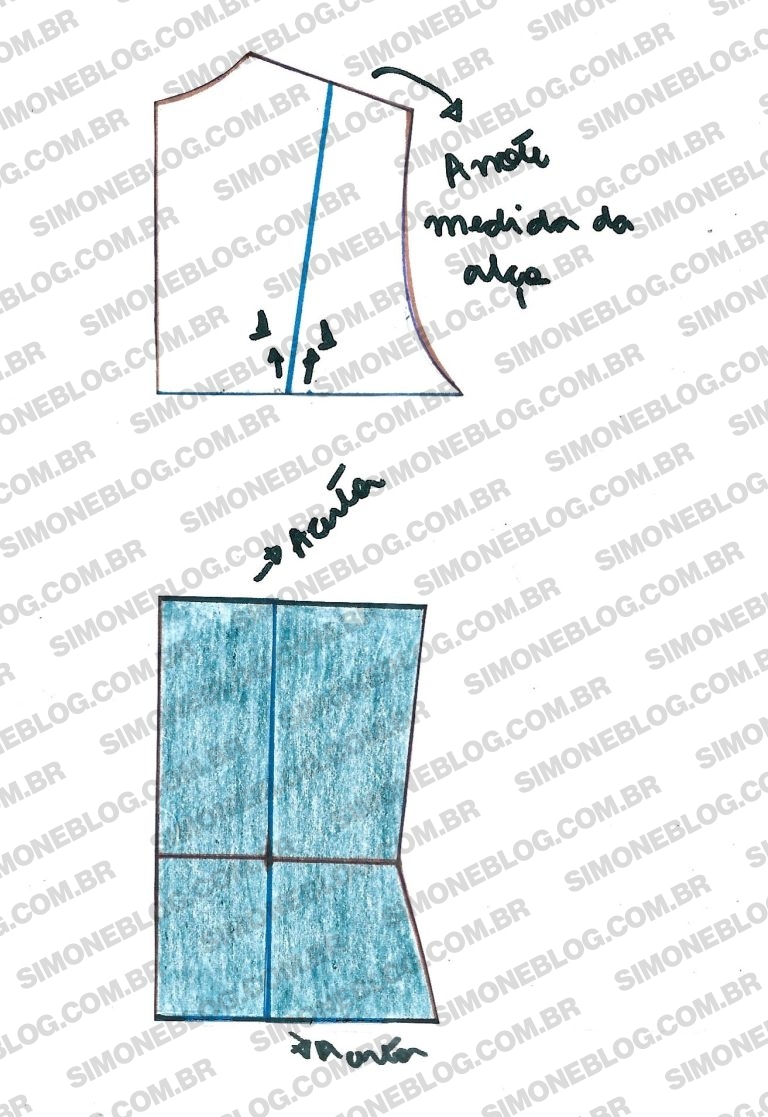 Aprenda molde top com botões na frente - Blog - Simone Blog | costura e ...